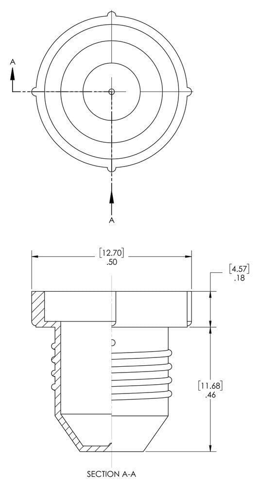 Caplugs PD-30 PD Series – Plastic Threaded Plug for Flared JIC Fittings, 1000 Pack, Red LD-PE, Thread Size 3/8"-24 Open End Protection, Leak Prevention, Automotive, Hydraulic Systems (99191172)