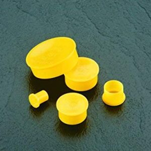 Caplugs QE281AO1 Plastic Utility Plug. to fit Thread Size 2-1/4" E-28, PE-LD, to Fit Thread Size 2-1/4", Yellow (Pack of 100)