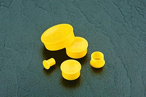 Caplugs QE281AO1 Plastic Utility Plug. to fit Thread Size 2-1/4" E-28, PE-LD, to Fit Thread Size 2-1/4", Yellow (Pack of 100)