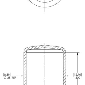 Caplugs VC-250-8 VC Series – Plastic Round Cap 1000 Pack, Black Vinyl, 0.25" W x 0.5" L Protective Closures, Thread Protectors, Dust and Moisture Seals, Masking, Plating, Color Coding (99190106)