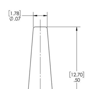 Caplugs TP-4 – TP Series – Tapered Vinyl Plugs, 1000 Pack, Min Hole Diameter 0.07" x Max Hole Diameter 0.15" x Length 0.50", Vinyl, Red, Flexible, Small Hole Plugs (99191866)