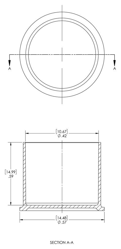 Caplugs 99191205 Plastic Cap for Threaded Connectors. RC-7, PE-LD, to Cap Thread Size 7/16 Cap ID 0.42" Length 0.59", Red (Pack of 1000)