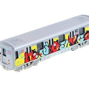 New York City Metro Subway with Graffiti 7" Diecast Model 1:100 Scale