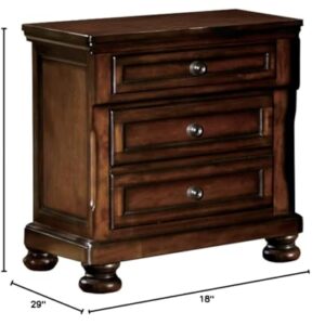 Homelegance Cumberland 2-Drawer Nightstand, Cherry