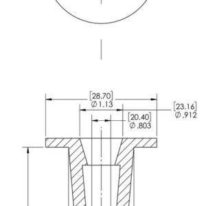 Caplugs T-12 T Series – Plastic Tapered Cap and Plug, 200 Pack, Red LD-PE, Cap OD 0.803" x Plug ID 0.975" Protective Closures, Dust and Moisture Seals, MIL Spec, SAE Fittings, Hydraulic (99394290)