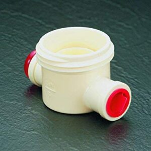 Caplugs CPT-6 CPT Series – Plastic Center Pull-Tab Tapered Plug, 100 Pack, Red LD-PE, Cap OD 0.75" x Plug ID 0.608" Hole Protection, Leak Prevention, Masking, Painting, Powder Coating (ZCPT6Q1)