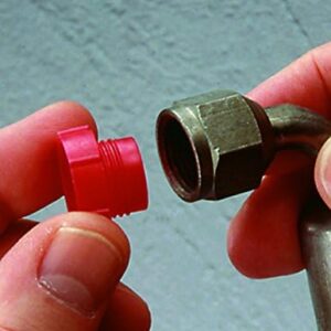 Caplugs PDI-31 PDI Series – Plastic Threaded Plug for Inverted Flared Fittings, 1000 Pack, Red LD-PE, Thread Size 3/8"-24 Hole Protection, Dust and Dirt Seals, Leak Prevention, Masking (99191173)