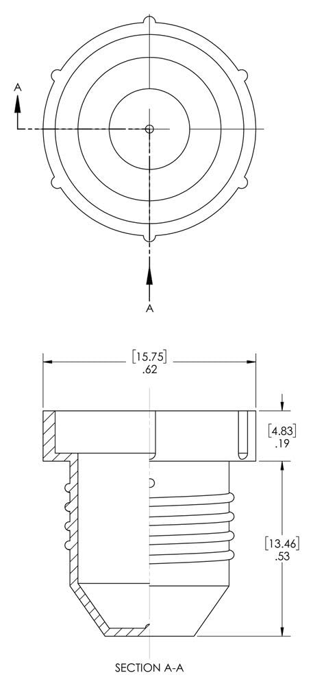 Caplugs PD-40 PD Series – Plastic Threaded Plug for Flared JIC Fittings, 1000 Pack, Red LD-PE, Thread Size 7/16"-20 Open End Protection, Leak Prevention, Automotive, Hydraulic Systems (99191174)