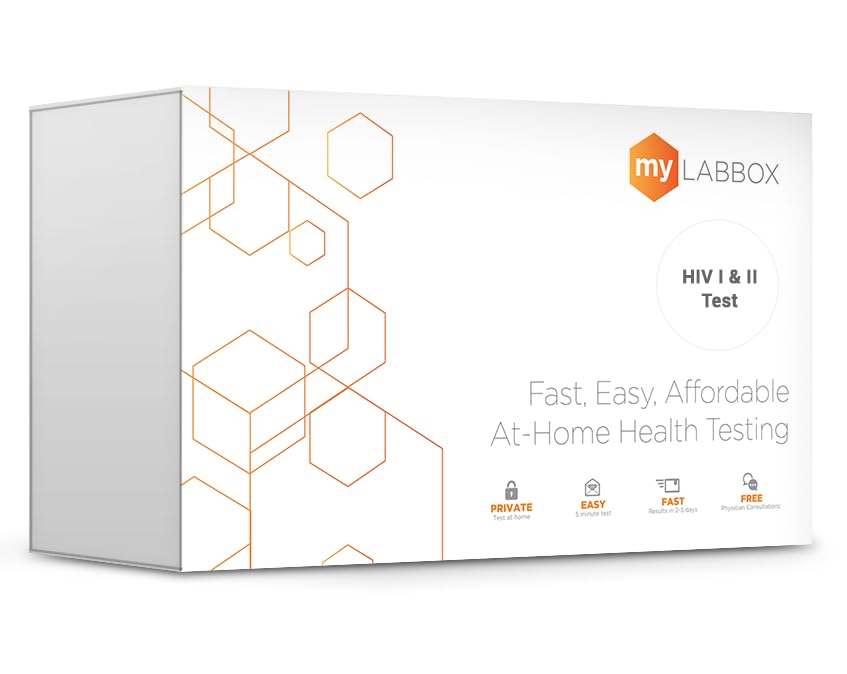 STD at Home Test for Women HIV-1 and HIV-2 by myLAB Box