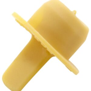 Caplugs QECP7/16Q1 Plastic Ergonomic Center Pull Tab Plug. ECP-7/16, TEO, Cap OD 0.64" Plug ID 0.41", Yellow (Pack of 1000)