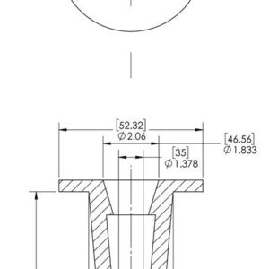 Caplugs T-17 T Series – Plastic Tapered Cap and Plug, 200 Pack, Red LD-PE, Cap OD 1.384" x Plug ID 1.6" Protective Closures, Dust and Moisture Seals, MIL Spec, SAE Fittings, Hydraulic, EZ Remove