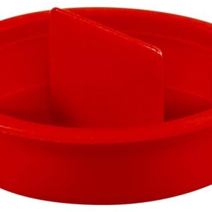 Caplugs QCPT19Q1 Plastic Center Pull Tab Tapered Plug. CPT-19, PE-LD, Cap OD 1.94" Plug ID 1.784", Red (Pack of 200)