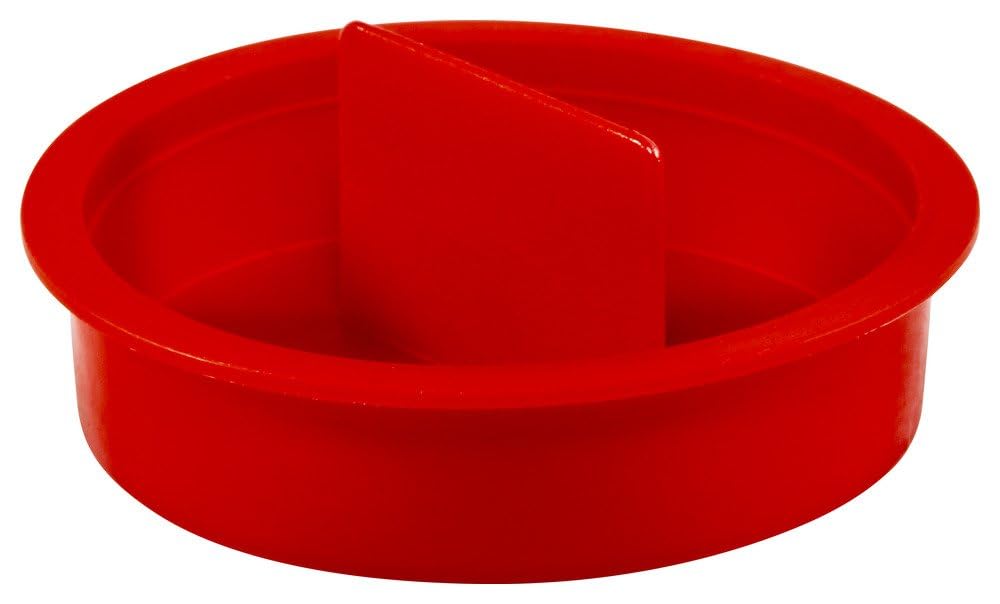 Caplugs QCPT19Q1 Plastic Center Pull Tab Tapered Plug. CPT-19, PE-LD, Cap OD 1.94" Plug ID 1.784", Red (Pack of 200)