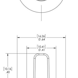 Caplugs QECP7/16Q1 Plastic Ergonomic Center Pull Tab Plug. ECP-7/16, TEO, Cap OD 0.64" Plug ID 0.41", Yellow (Pack of 1000)