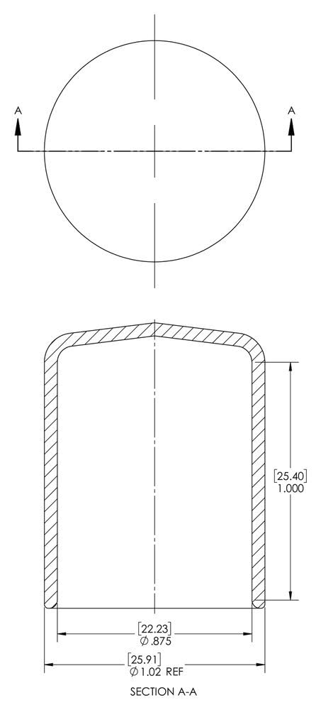 Caplugs HVC-875-16 HVC Series – Flexible Round Caps 25 Pack, Black Vinyl 0.875" W x 1.000" L Thread Protectors, Dust & Moisture Seals, Masking, Painting, Limited High Temp Exposure