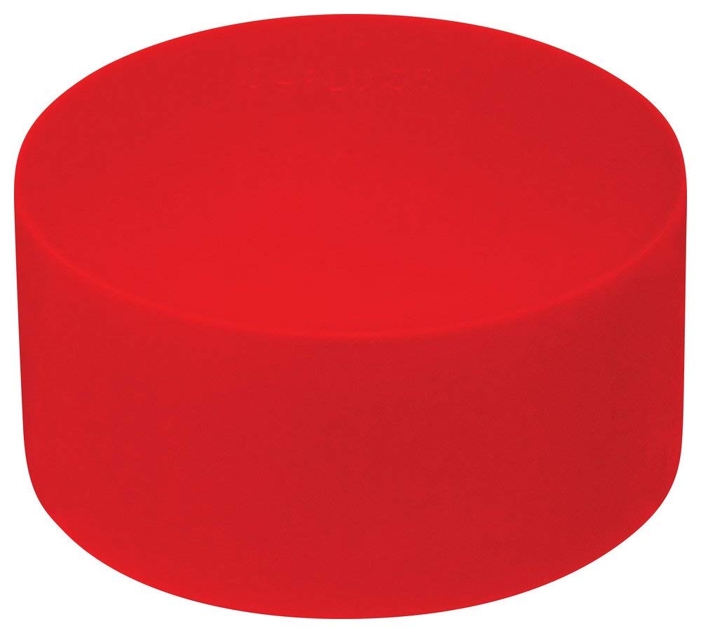 Caplugs SC-2 3/4 SC Series – Plastic Sleeve Cap for Tube Ends, 100 Pack, Red LD-PE, 2.750" W x 1.00" L Threaded and Non-Threaded Tubing, Rods, Masking, Painting, Plating, Grit-Blasting (99191299)