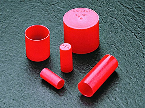 Caplugs 99394792 Plastic Sleeve Cap for Tube Ends. SC-2 1/8, PE-LD, Cap ID 2.125" Length 1.00", Red (Pack of 20)