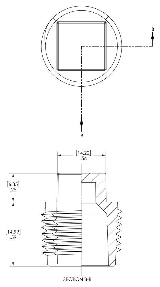 Caplugs P-48 P Series – Plastic Threaded Plug for NPT/NPS Pipe Fittings, 500 Pack, Red HD-PE, Thread Size NPT 1/2" Tapered & Straight, Temporary Seals, Thread Protection, Leak Prevention (99191154)