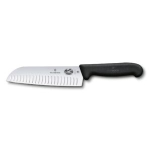 victorinox vic-5.2523.17 fibrox pro santoku 7" granton blade 1½" width at handle black