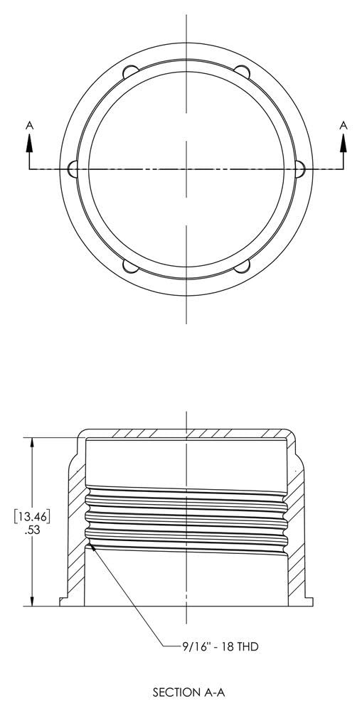 Caplugs CD-6 CD Series – Plastic Threaded Cap for Flared JIC Fittings, 200 Pack, Red LD-PE, to Fit Thread Size 9/16"-18 Protective Closures, Dirt and Moisture Seals, Masking, Painting (99394440)