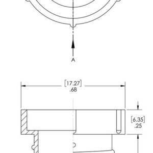 Caplugs Plastic Threaded Plug for Flared JIC Fittings. PD-50, PE-HD, to Plug Thread Size 1/2-20", Red (Pack of 200)