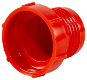 caplugs pd-80 pd series – plastic threaded plug for flared jic fittings, 500 pack, red ld-pe, thread size 3/4"-16 open end protection, leak prevention, automotive, hydraulic systems (99191183)