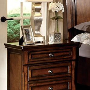 Homelegance Cumberland 2-Drawer Nightstand, Cherry