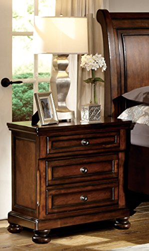 Homelegance Cumberland 2-Drawer Nightstand, Cherry