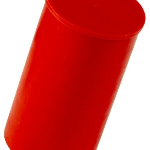 Caplugs 99394921 Plastic Long-Threaded Connector Cap RCL-11, PE-LD, to Cap Thread Size .995 Cap ID .995" Length 1.80", Red (Pack of 60)