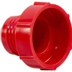 Caplugs PD-60 PD Series – Plastic Threaded Plug for Flared JIC Fittings, 1000 Pack, Red LD-PE, Thread Size 9/16"-18 Open End Protection, Leak Prevention, Automotive, Hydraulic Systems (99191178)