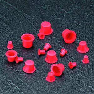 Caplugs ZTV19AQ1 Plastic Tapered Vinyl Cap and Plug. TV-19A, PVC, Cap OD 1.667" Plug ID 1.871", Red (Pack of 24)