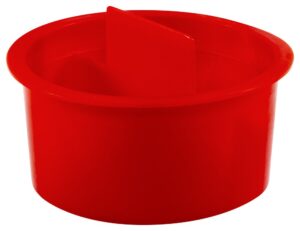 caplugs zcpt20q1 plastic center pull tab tapered plug. cpt-20, pe-ld, cap od 2.16" plug id 1.938", red (pack of 10)