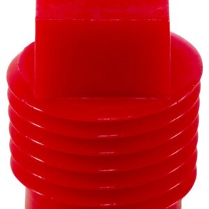 Caplugs P-28 P Series – Plastic Threaded Plug for NPT/NPS Pipe Fittings, 1000 Pack, Red HD-PE, Thread Size NPT 1/4" Tapered & Straight, Temporary Seals, Thread Protection, Leak Prevention (99191150)