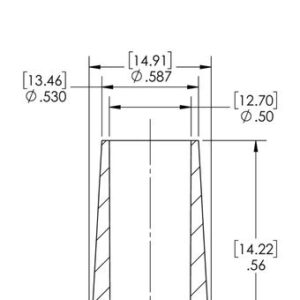 Caplugs 99394621 Plastic Type K Copper Tubing Plug. K-10, PE-LD, Cap OD 0.62" Plug ID 0.587", Red (Pack of 200)