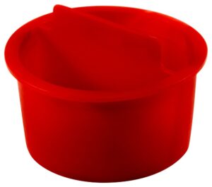 caplugs zcpt14yq1 plastic center pull tab tapered plug. cpt-14y, pe-ld, cap od 1.44" plug id 1.286", red (pack of 30)