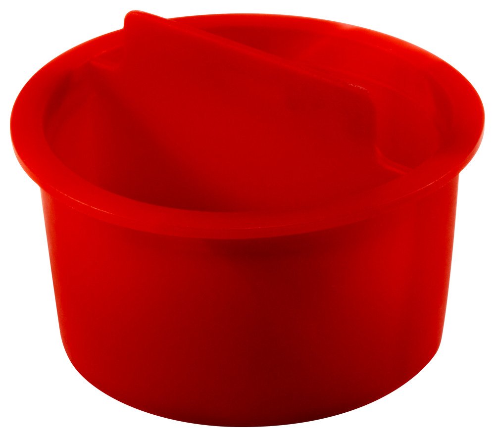 Caplugs ZCPT14YQ1 Plastic Center Pull Tab Tapered Plug. CPT-14Y, PE-LD, Cap OD 1.44" Plug ID 1.286", Red (Pack of 30)