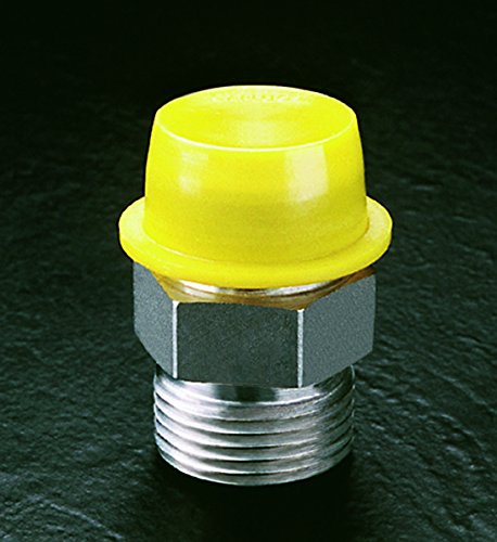 Caplugs 99394875 Plastic Tapered Cap and Plug with Wide Thick Flange WW-12X, PE-LD, Cap OD 0.840" Plug ID 1.035", Yellow (Pack of 100)