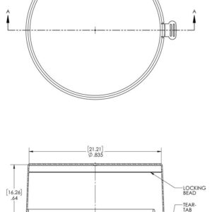 Caplugs ZTT4Q6 Plastic Tear-Tab Cap for NPT Pipe Threads. J-TT-4, PE-LD, to Cap Thread Size 1/2" NPT", Blue (Pack of 70)