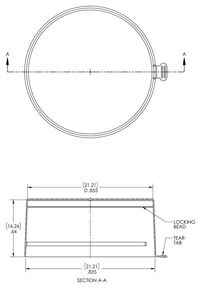 Caplugs ZTT4Q6 Plastic Tear-Tab Cap for NPT Pipe Threads. J-TT-4, PE-LD, to Cap Thread Size 1/2" NPT", Blue (Pack of 70)