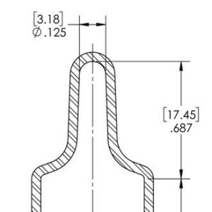 Caplugs 99394194 Plastic EZ Pull Tab Cap EZ-615-12, Vinyl, Cap ID .615" Length .125", Black (Pack of 50)