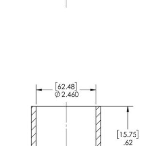 Caplugs ZC321AK1 Plastic Straight Sided Utility Cap to Cap Thread Size 2-1/2" C-32, PE-LD, to Cap Thread Size 2-1/2", Red (Pack of 10)