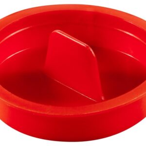 Caplugs CPT-24S CPT Series – Plastic Center Pull-Tab Tapered Plug, 200 Pack, Red LD-PE, Flange OD 2.50" x Plug ID 2.270" Hole Protection, Leak Prevention, Masking, Powder Coating (99191147)