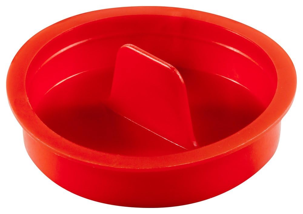 Caplugs CPT-24S CPT Series – Plastic Center Pull-Tab Tapered Plug, 200 Pack, Red LD-PE, Flange OD 2.50" x Plug ID 2.270" Hole Protection, Leak Prevention, Masking, Powder Coating (99191147)