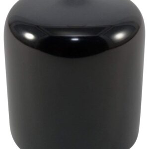 Caplugs VC-875-16 VC Series – Plastic Round Cap 200 Pack, Black Vinyl, 0.875" W x 1.00" L Protective Closures, Thread Protectors, Dust and Moisture Seals, Masking, Plating, Color Coding (99190197)