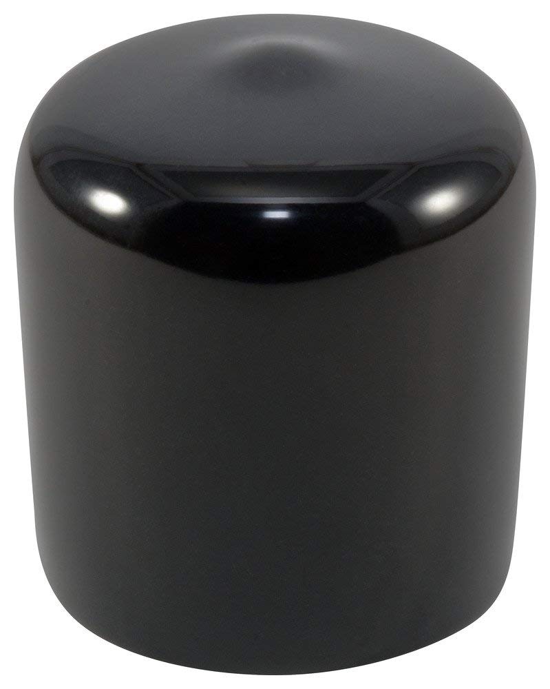 Caplugs VC-875-16 VC Series – Plastic Round Cap 200 Pack, Black Vinyl, 0.875" W x 1.00" L Protective Closures, Thread Protectors, Dust and Moisture Seals, Masking, Plating, Color Coding (99190197)