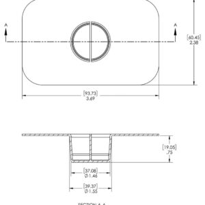 Caplugs 99191876 Plastic Covers for Split-Flange Connections. SFP-24, PE-LD, to fit SAE 3000 lbs. 4 Bolt Hydraulic Flanges. Flange Dash -24 Flange Size 1 1/2", Red (Pack of 100)