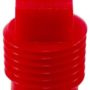 Caplugs P-28 P Series – Plastic Threaded Plug for NPT/NPS Pipe Fittings, 1000 Pack, Red HD-PE, Thread Size NPT 1/4" Tapered & Straight, Temporary Seals, Thread Protection, Leak Prevention (99191150)