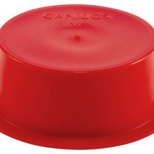 Caplugs W-9 W Series – Plastic Tapered Cap and Plug w/Wide Flanges 1000 Pack, Red LD-PE, Cap OD 0.621" x Plug ID 0.785" Threaded and Non-Threaded Protection, Masking, Finishing, Plating (99191348)