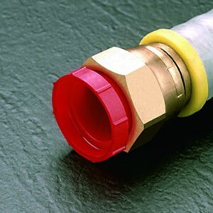 Caplugs Plastic Threaded Plug for Flared JIC Fittings. PD-40, PE-LD, to Plug Thread Size 7/16-20", Red (Pack of 200)