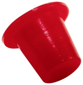 caplugs t-4 t series – plastic tapered cap and plug, 1000 pack, red ld-pe, cap od 0.356" x plug id 0.485" protective closures, dust and moisture seals, mil spec, sae fittings, hydraulic, ez remove